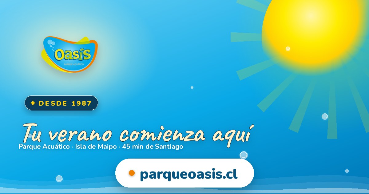 Horarios de Funcionamiento · Parque Oasis